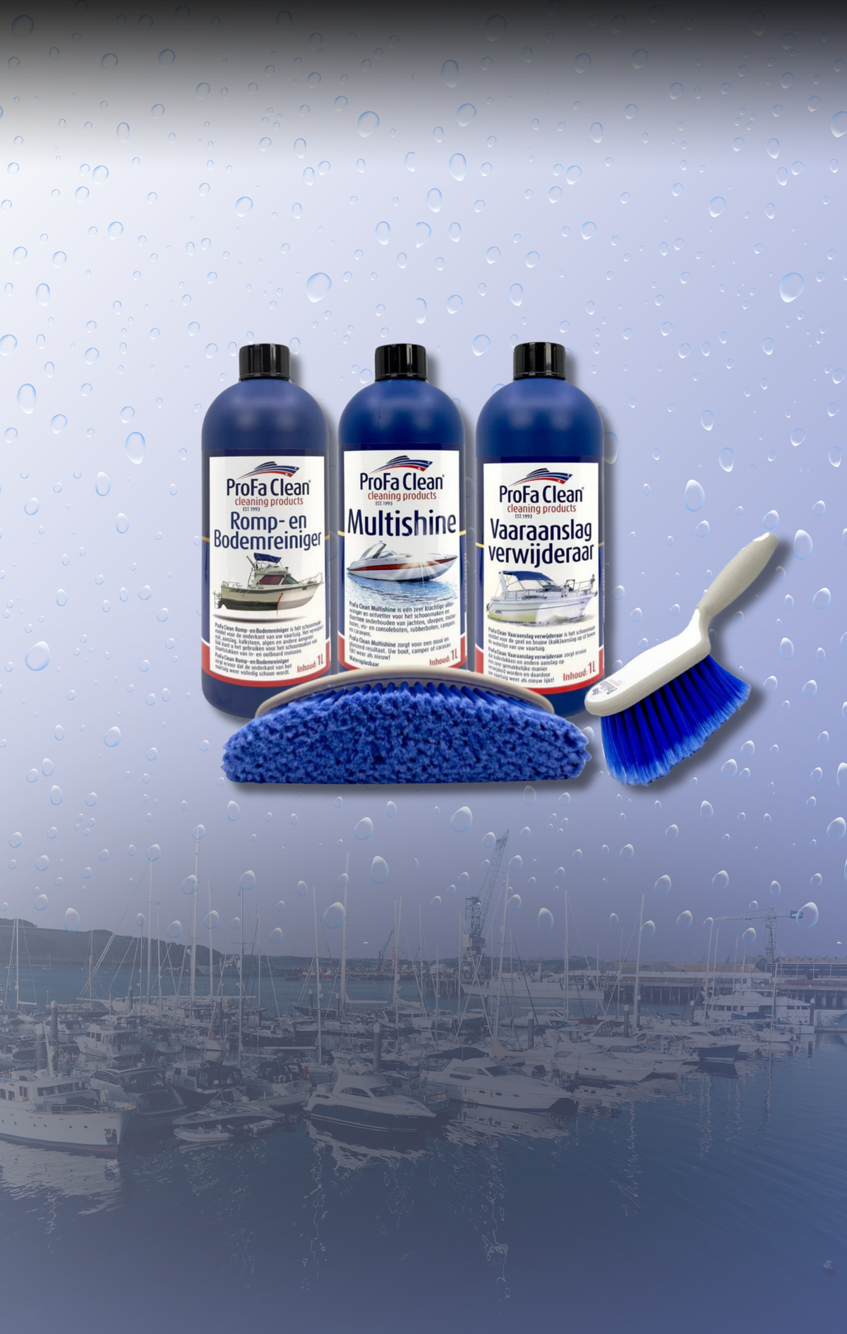 Schoonmaakproducten voor boten, campers en caravans